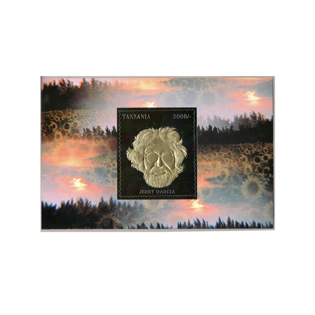 Jerry Garcia Holographic Postage Stamp Set Tanzania 1995 Limited ...