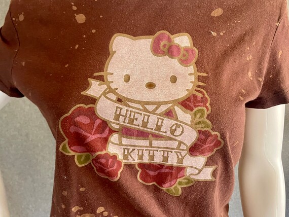 RARE Hello Kitty Distressed Rose Tattoo Ed Hardy Styl… - Gem