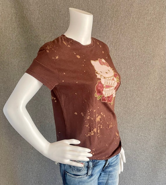 RARE Hello Kitty Distressed Rose Tattoo Ed Hardy Styl… - Gem