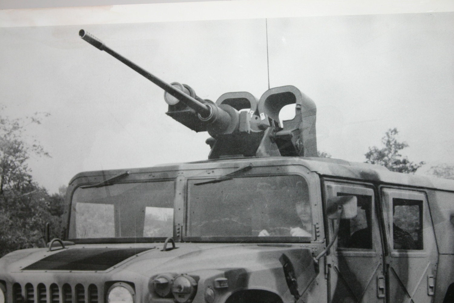 Vintage Desert Storm Army Humvee Large B&W Photo Driver and | Etsy