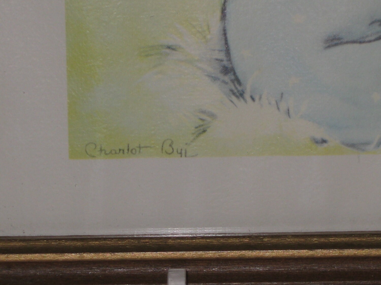 Vintage Charlot Byi/byj Print of a Child's Prayer 11x9 Inches Framed ...