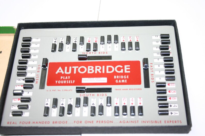 Vintage Autobridge Game PGA Advanced Set-play Yourself Bridge Game ...