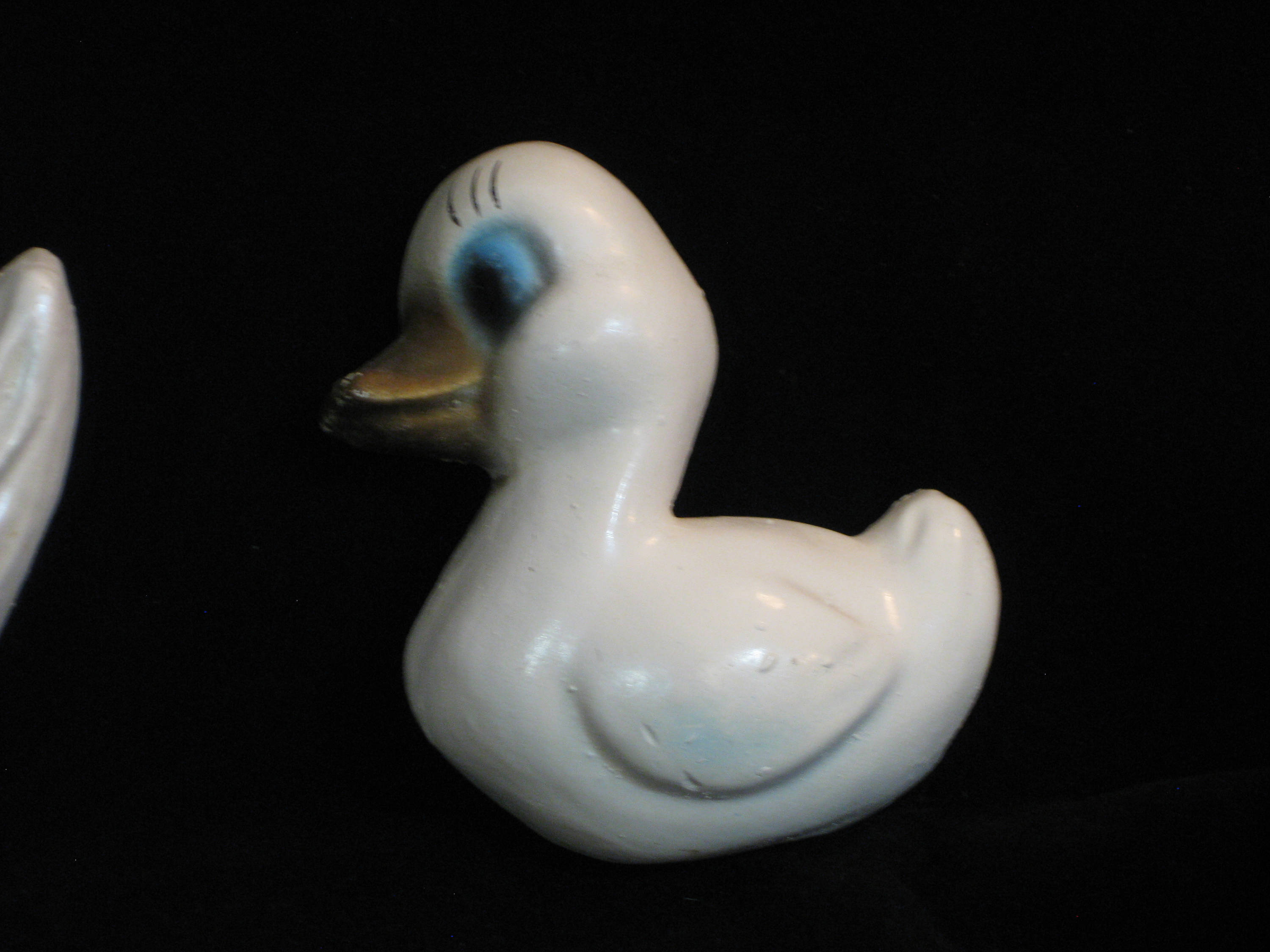 Vintage Plaster Hand Painted Mother Duck and Duckling Wall Decor ...