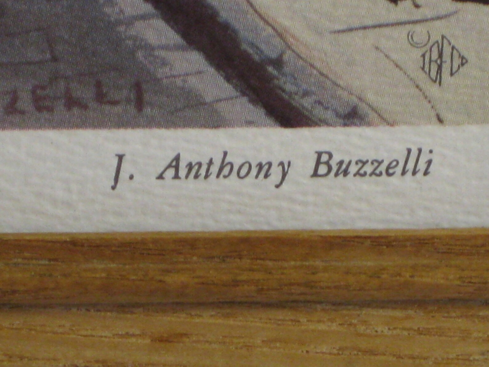 Vintage J. Anthony Buzzelli Framed Lithograph 1953, Place Du Chatelet ...