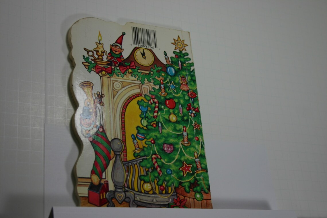 Vintage Golden Sturdy Shape Book Here Comes Santa Claus by M. - Etsy
