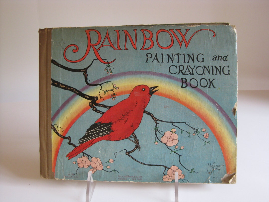 Vintage Rainbow Painting and Crayoning Book Florence Notter, M.A ...