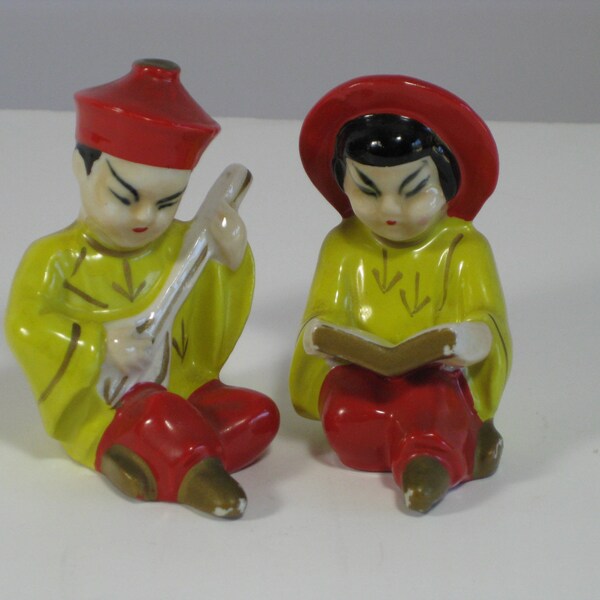 Chinese Couple Salt and Pepper Shakers - Etsy