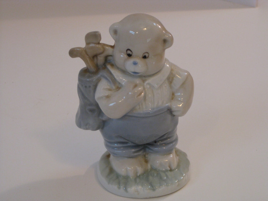 Vintage Jamestown China Chummy Bears-bear With Golf Clubs - Etsy