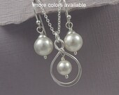 Infinity Jewelry Set Sterling Silver Infinity Set Infinity - Etsy