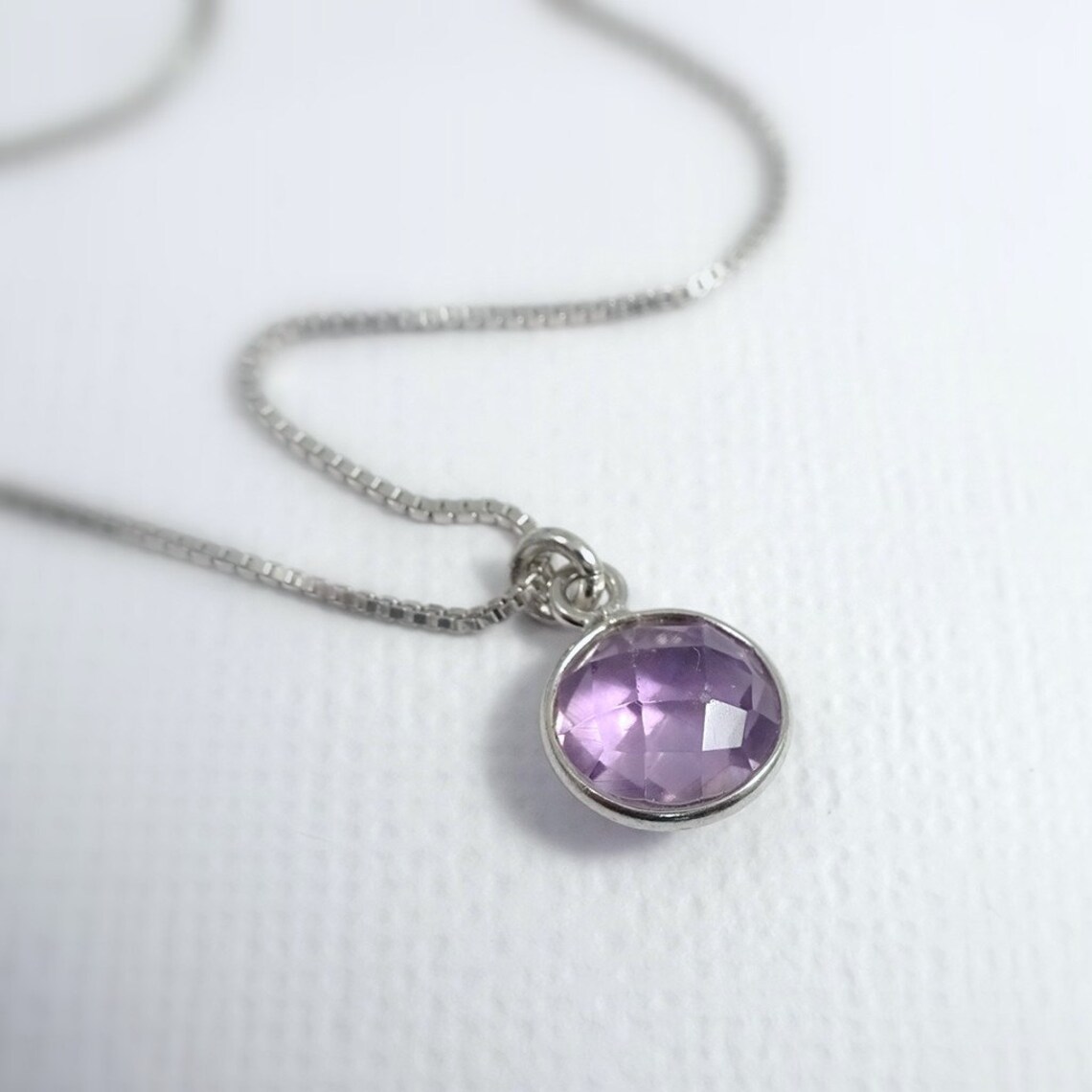 Amethyst Necklace, Amethyst Necklace, February Birthstone Necklace ...