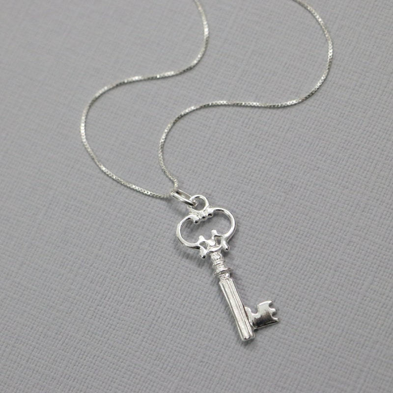 Long Key Necklace - Etsy