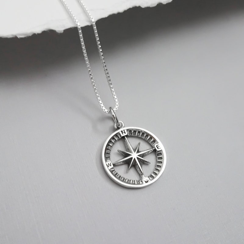 Compass Necklace - Etsy