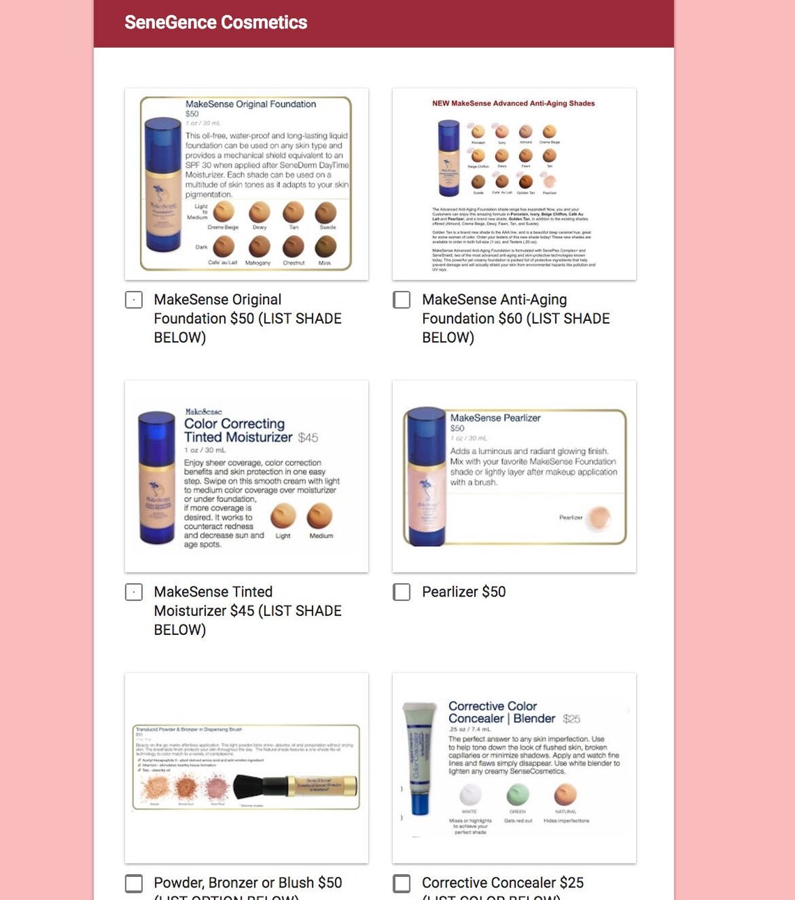 Lipsense® Order Form - Etsy