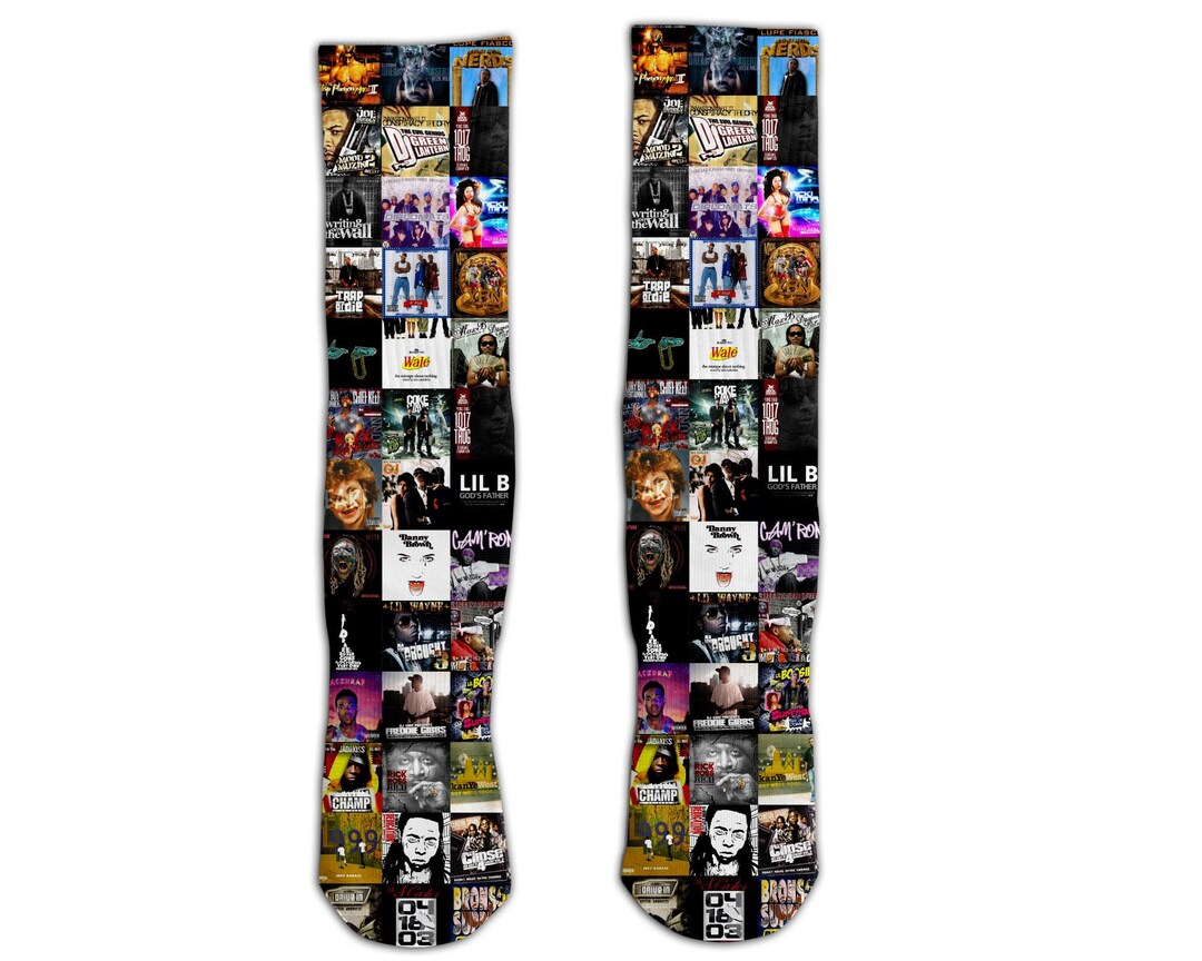 Mixtape Hip Hop Socks, Hip Hop Socks - Etsy