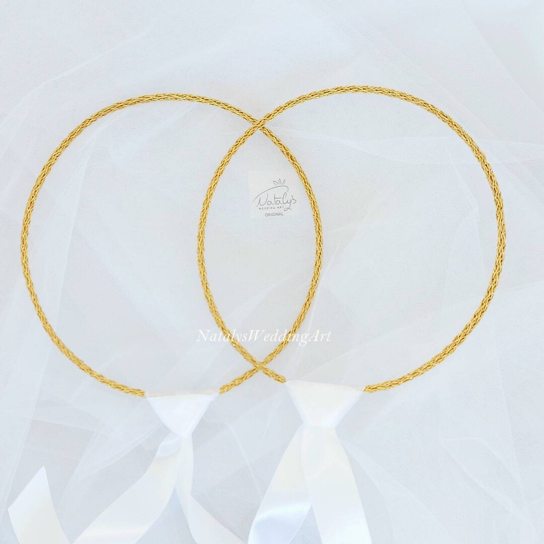 Stefana Greek Crowns - Stefana Wreaths - Silver or Gold Color Grecian ...