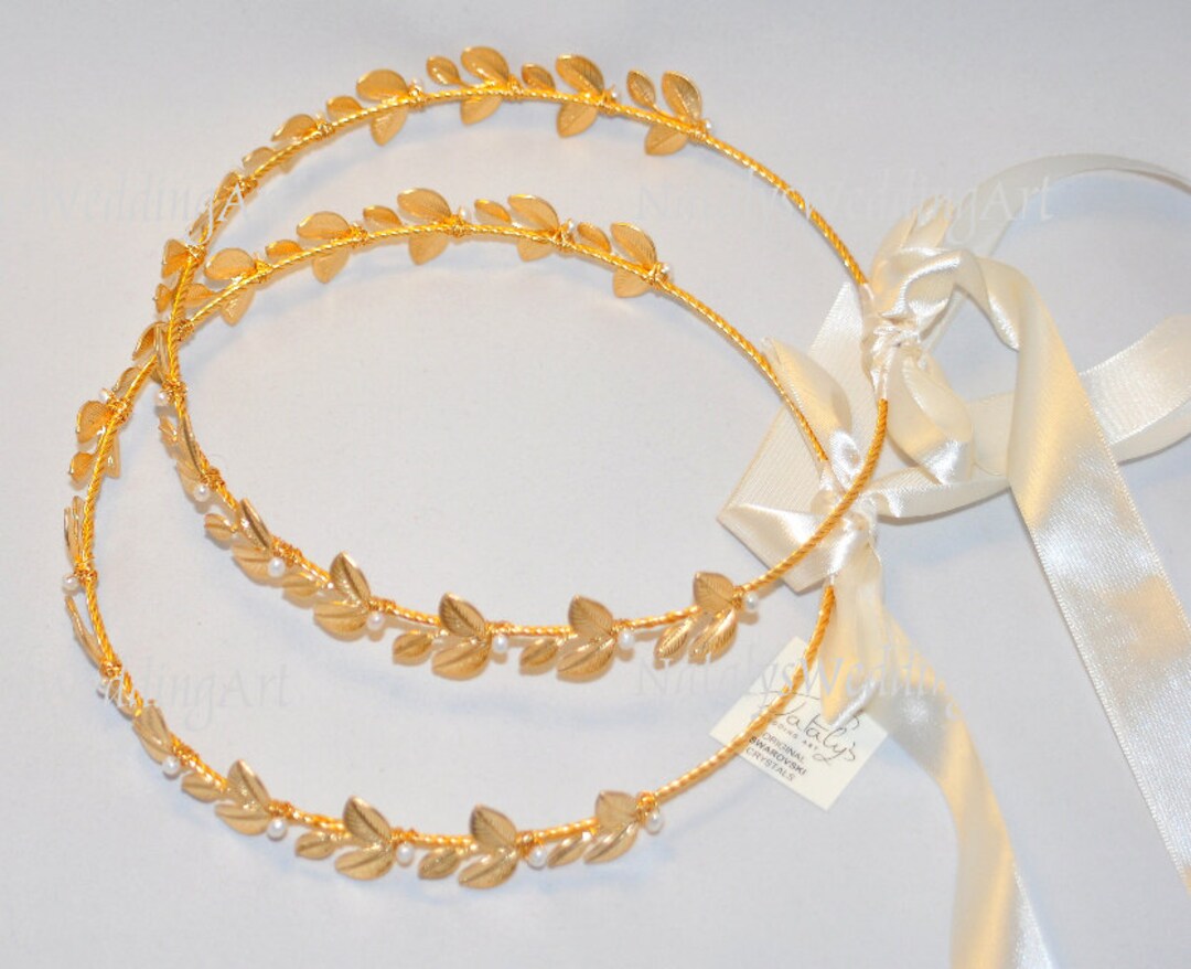 STEFANA Greek Crowns Orthodox Wedding Crowns Greek Stefana Greek Style ...