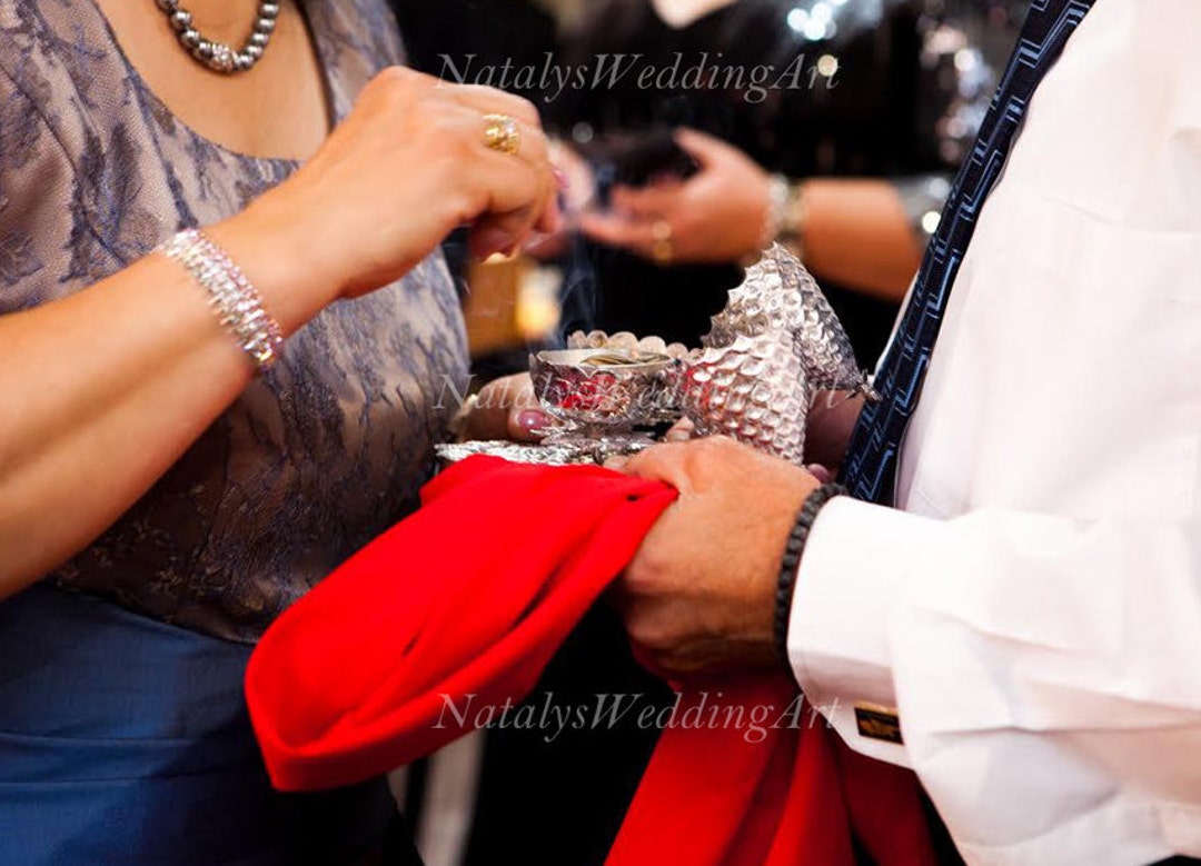 Greek Wedding Blessing Red Scarfs Orthodox Greek Wedding Red Scarf ...