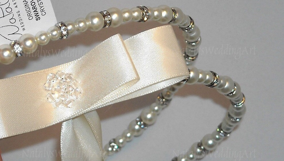 STEFANA Greek Wedding Crowns White or Ivory Stephana With Rhinestones ...