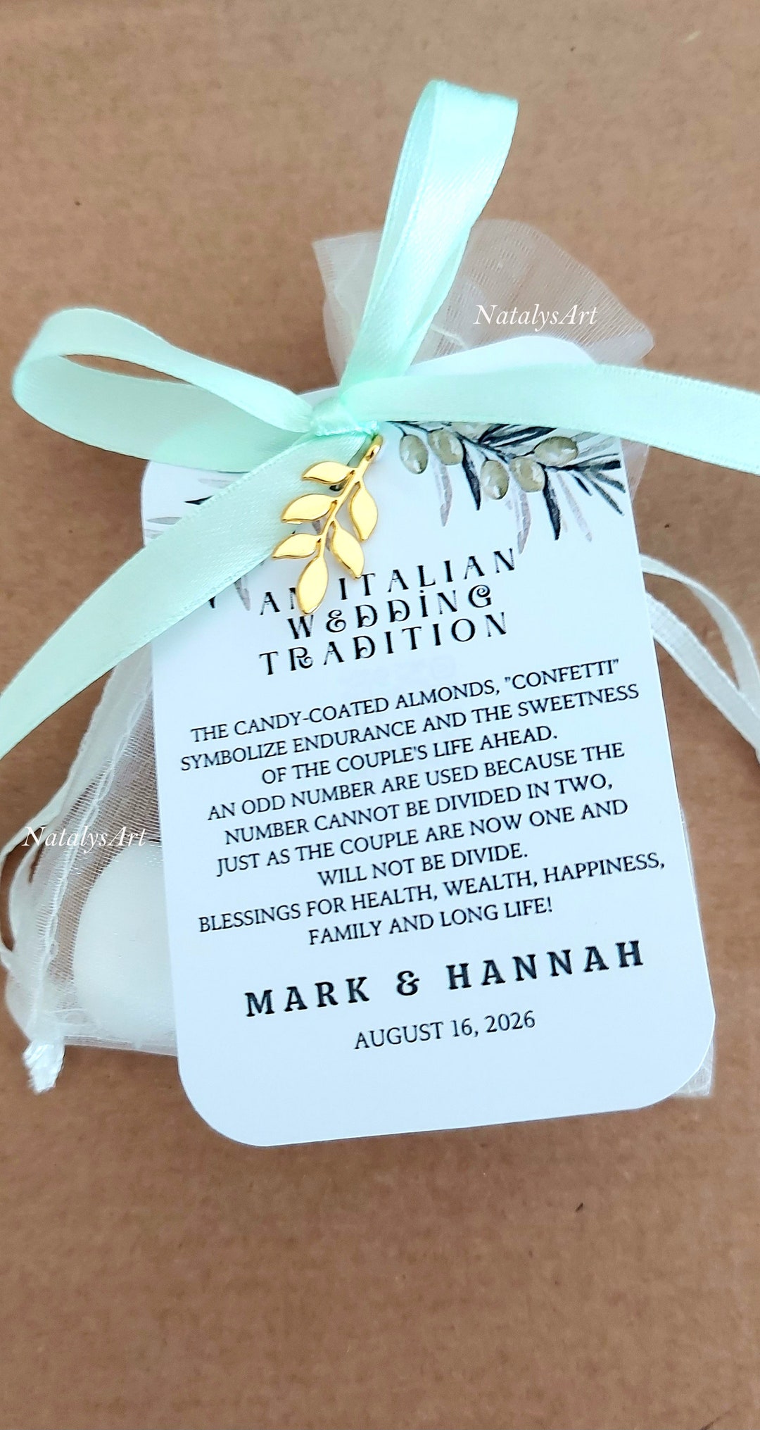 50 Italian Bomboniera confetti Wedding Favors, Bridal Shower, Italian ...
