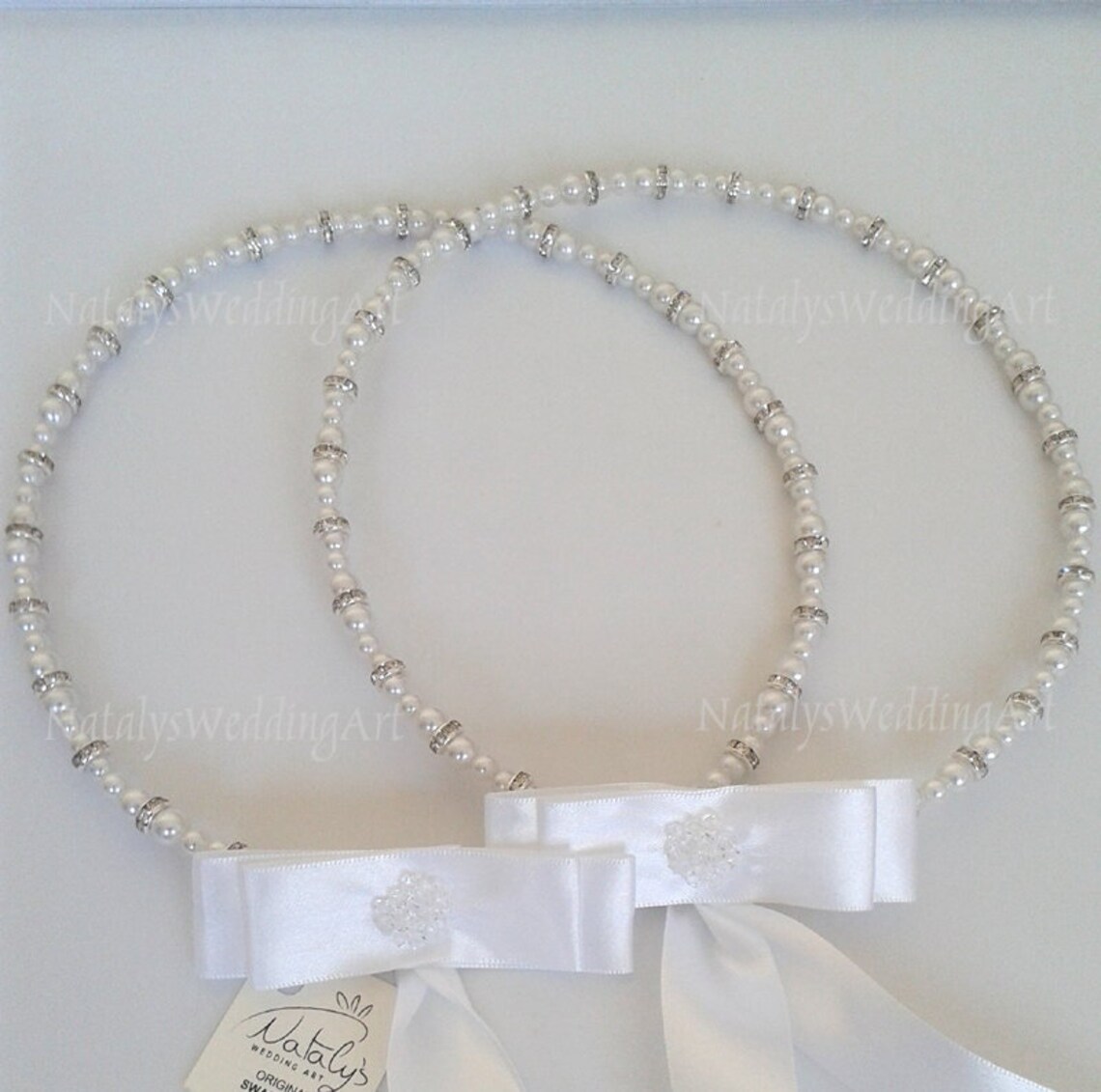 STEFANA Greek Stefana Orthodox Wedding Crowns / Stephana White | Etsy