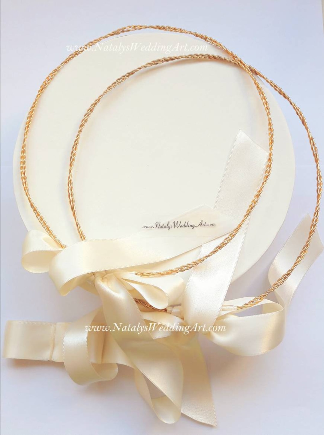 Stefana Gold or Silver Plated Stefana Crowns Handmade Greek Orthodox ...