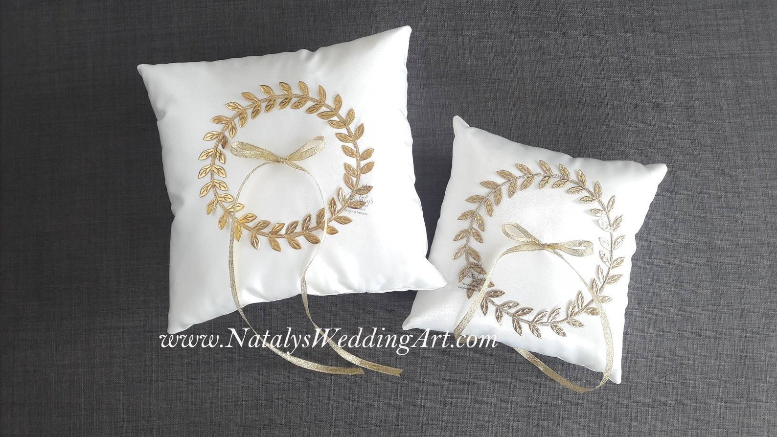 Ring Bearer Cushion Ring Cushion Gold Cushion White or Ivory - Etsy