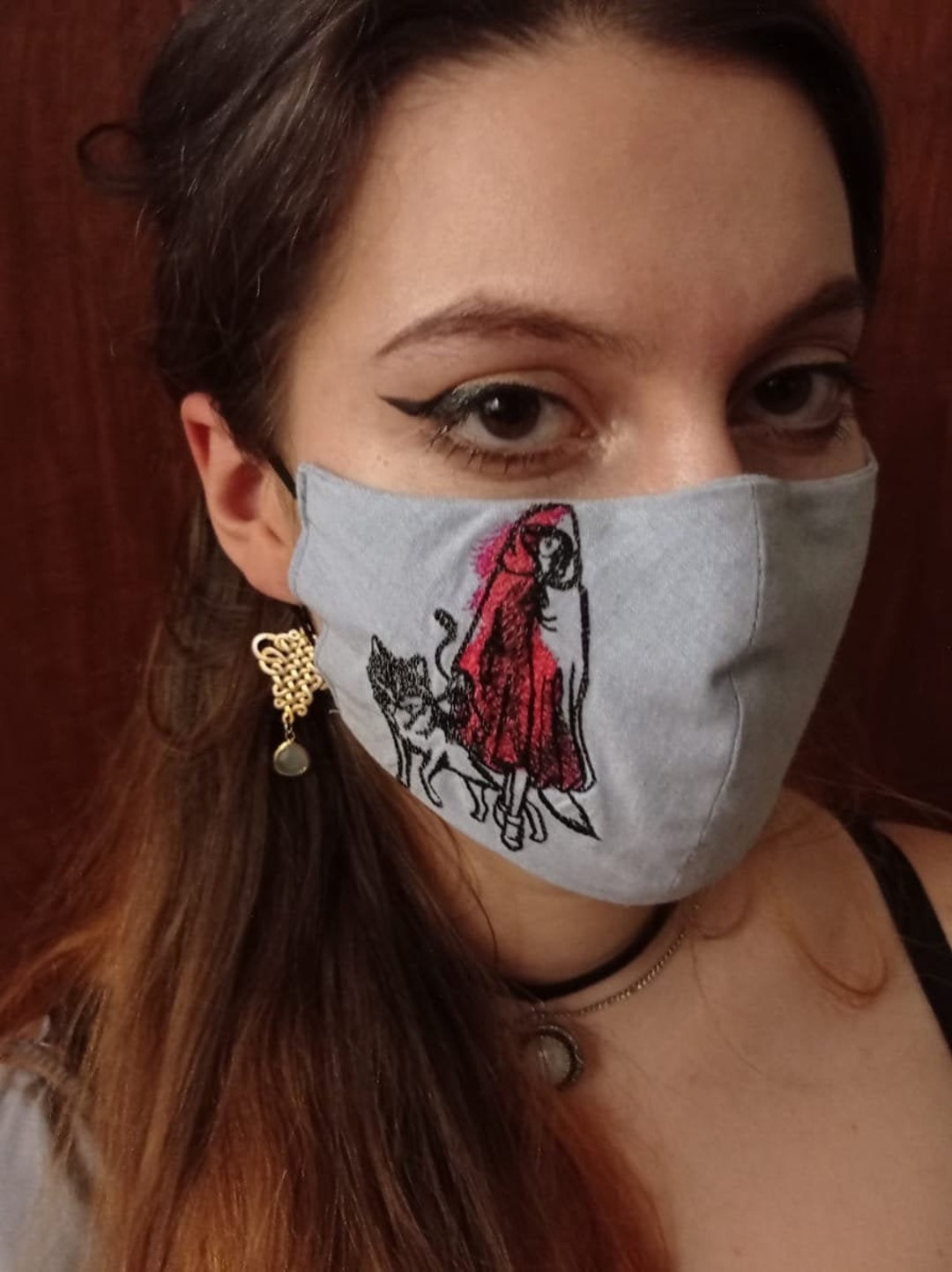 Red Riding Hood Mask - Etsy