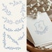 Floral Wedding Clip Art. Invitation Vector Svg Blue Elements. Rustic ...