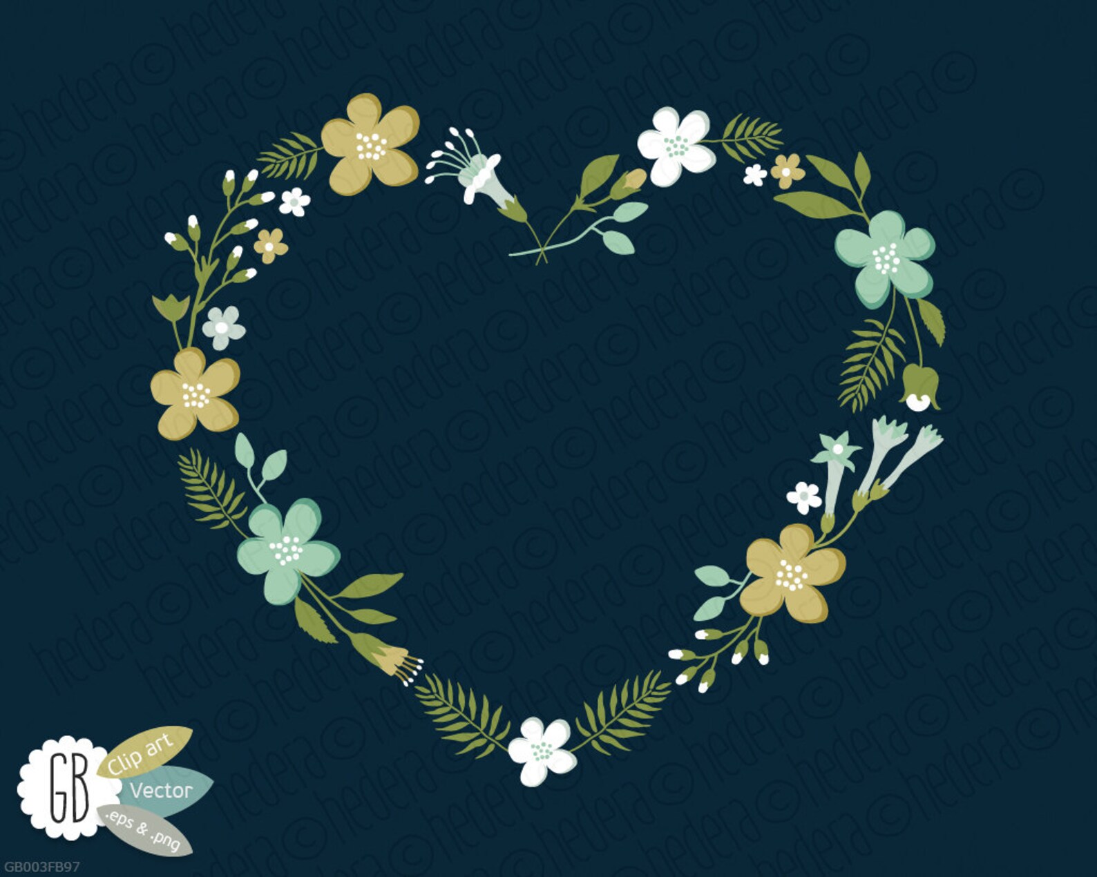 Folk Flower Wreaths, Clip Art, Antlers, Arrows, Vector Graphics ...
