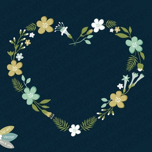 Folk Flower Wreaths, Clip Art, Antlers, Arrows, Vector Graphics ...