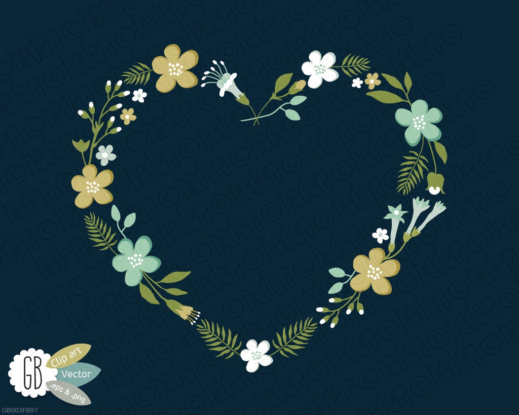 Folk Flower Wreaths, Clip Art, Antlers, Arrows, Vector Graphics ...