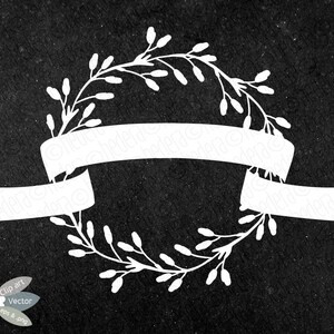 Chalkboard Floral Wreaths, Laurels, Photo Overlay, Flower Frames ...