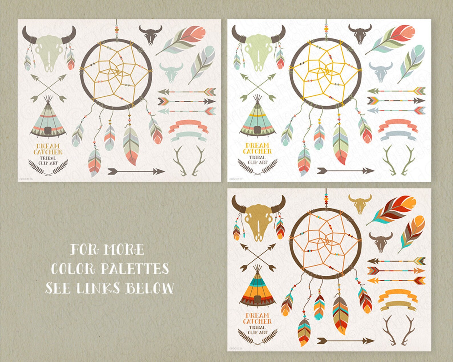 Dreamcatcher Teepee Feathers Crossed Arrows Tribal - Etsy