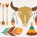 Dreamcatcher, Teepee, Feathers, Crossed Arrows, Tribal Clipart, Antlers ...
