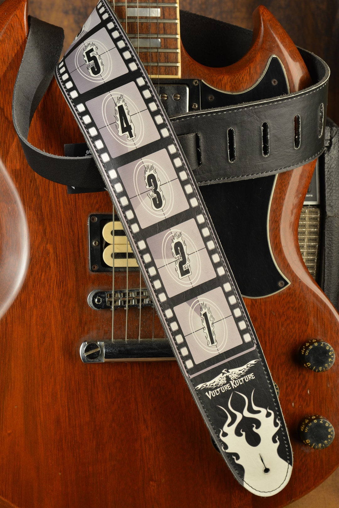 Film Strip Guitar Strap - Etsy
