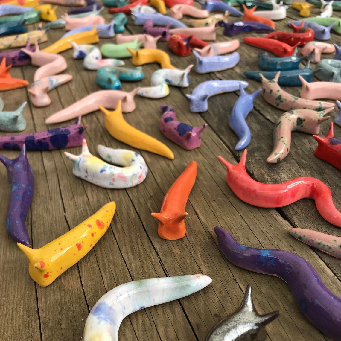 Ceramic Slugs Assorted Pack of X3 - Etsy