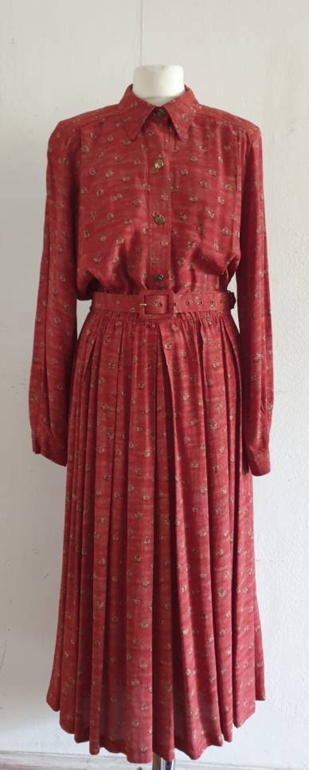 80s Vintage Mandy Marsh Long Sleeved Dress - Etsy