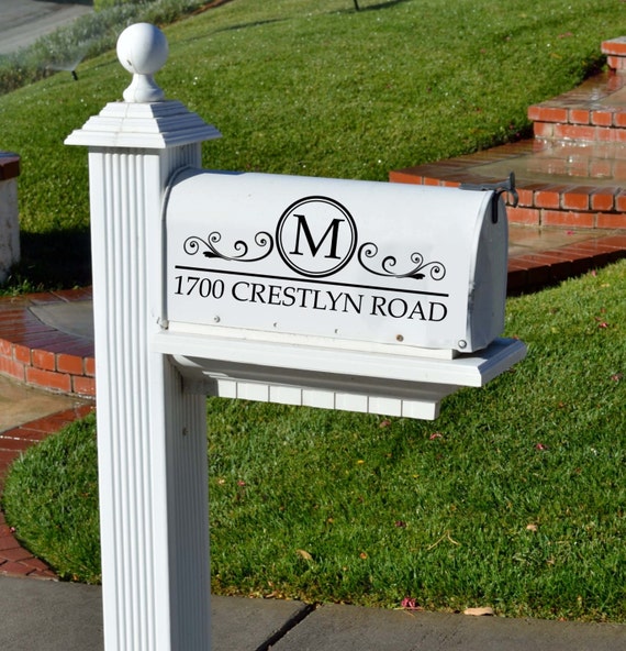 Mailbox Decal Address Mailbox Decal Personalized Mailbox | Etsy