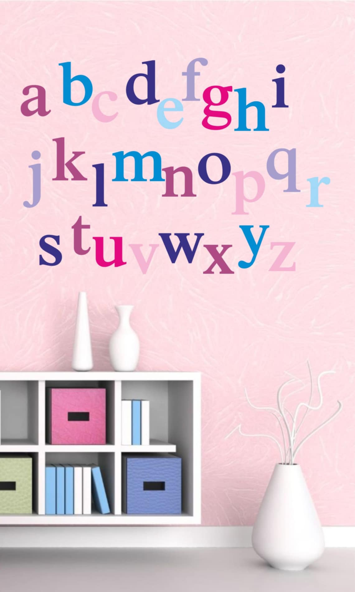 Alphabet Wall Decal Set Kids Wall Decal Playroom Wall Decal Alphabet ...