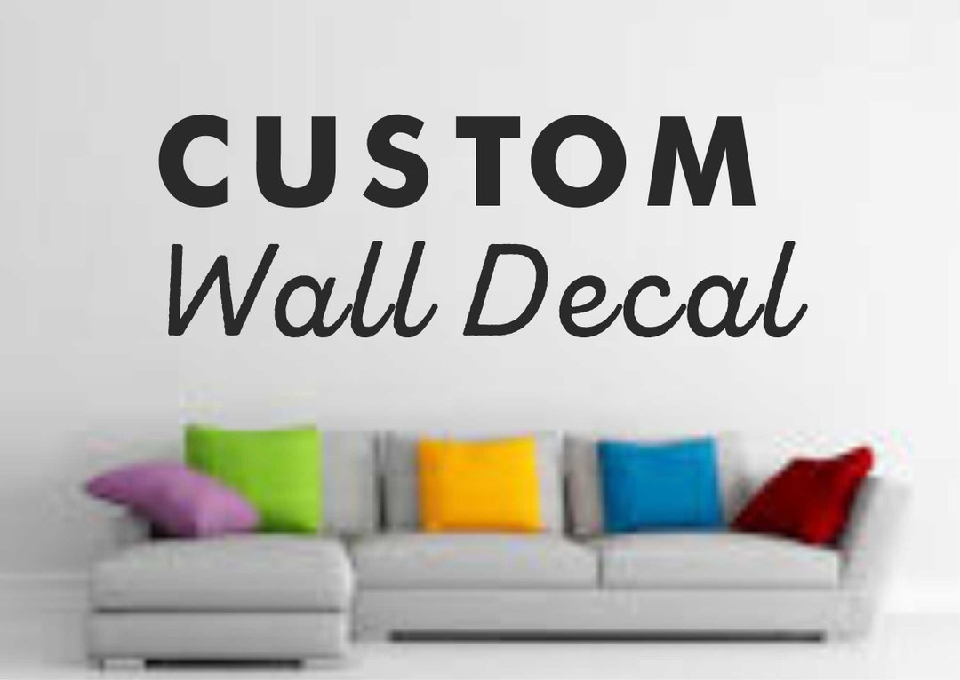 Custom Vinyl Wall Decal Personalized Wall Decals - Etsy Denmark