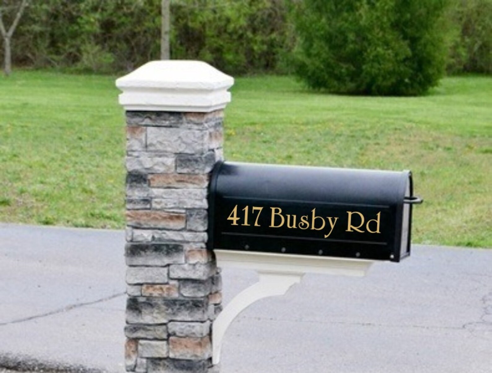 Mailbox Decal - Address Mailbox Decal - Personalized Mailbox and Doors ...