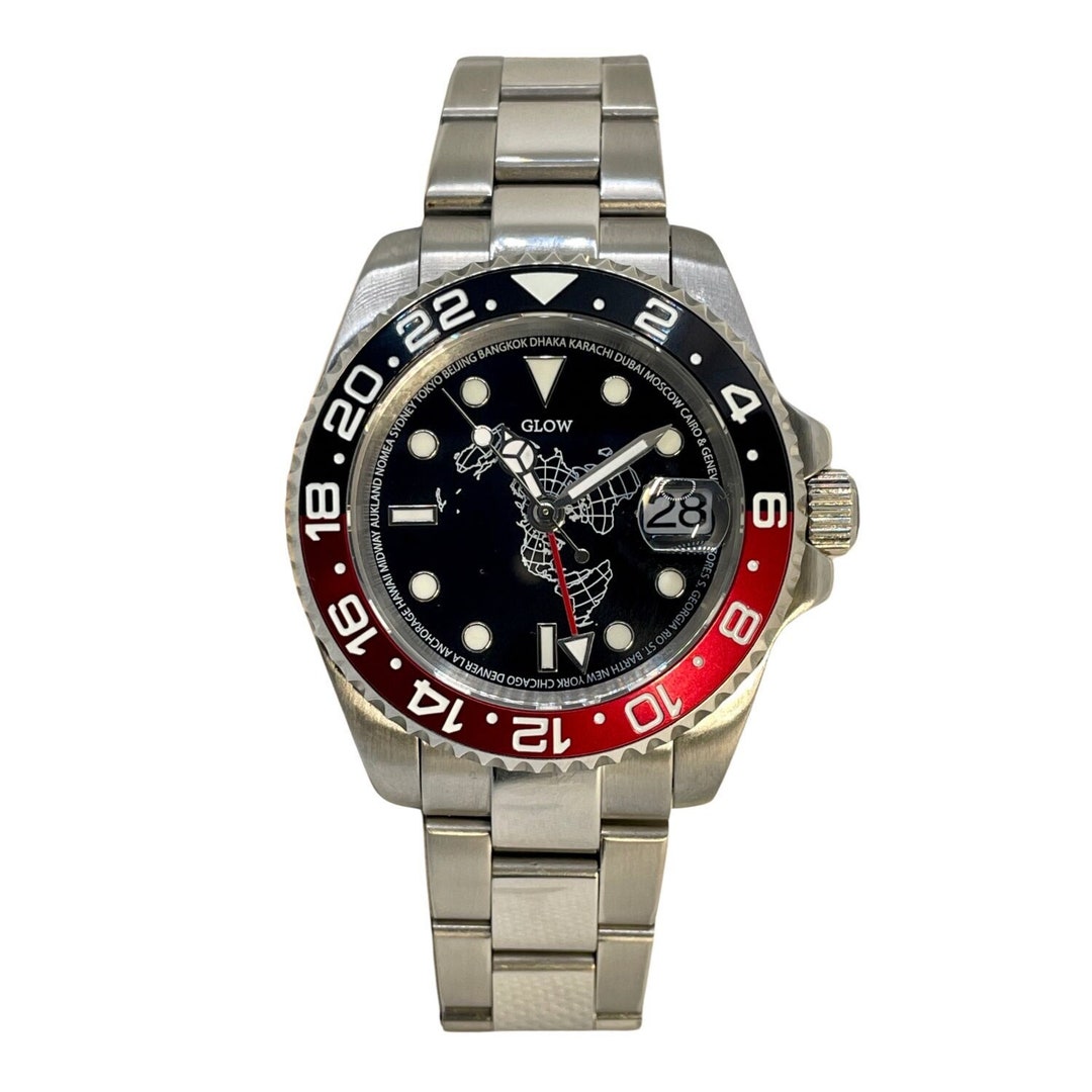 Glow GMT Remaster Worldtimer Watch coke Homage - Etsy