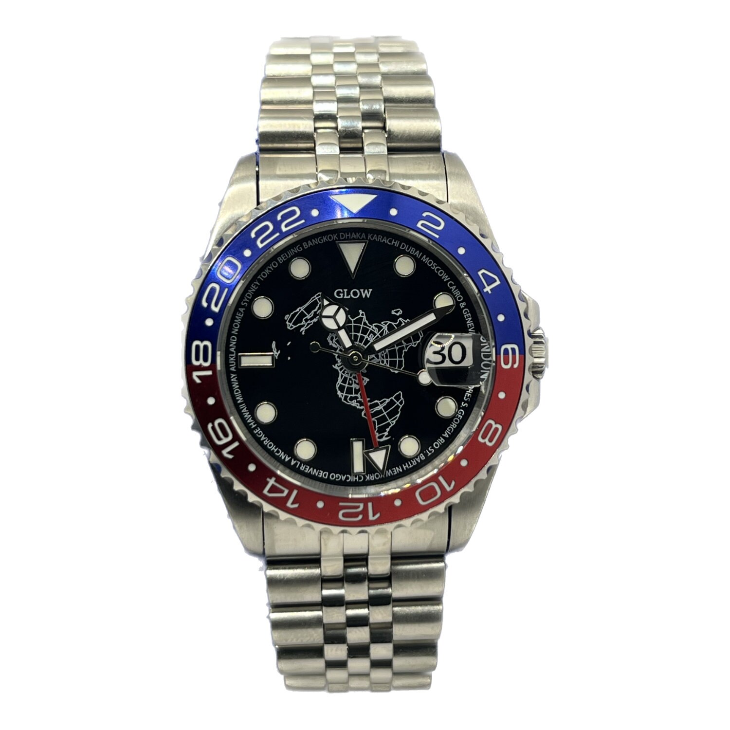 38mm GMT Homage Worldtimer Watch Seiko NH-34A Movement - Etsy