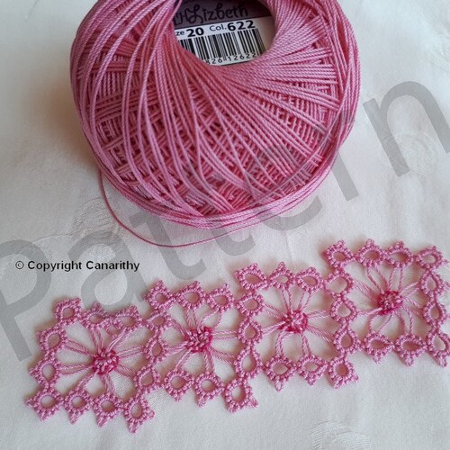 Tatting Pattern PDF moon for Shuttles - Etsy