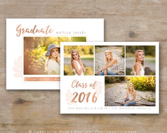 Senior Graduation Announcement Boy Senior Card Template | Etsy