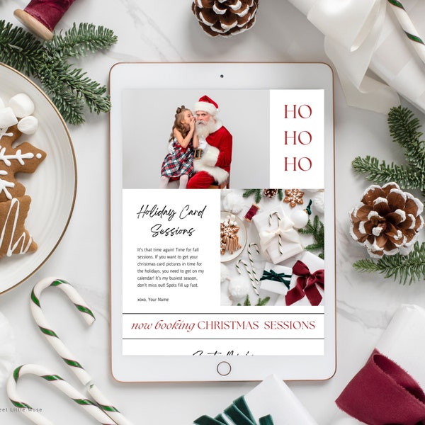 Santa Mini Session Email Template - Etsy
