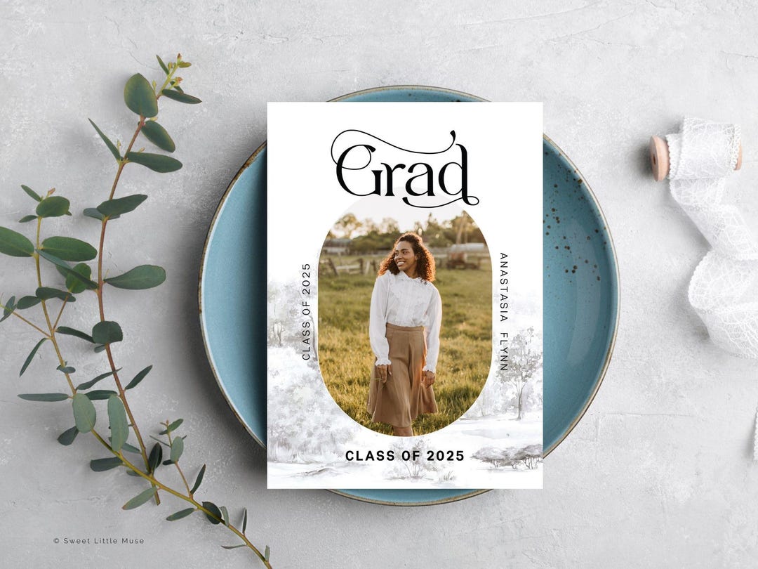 Senior Graduation Open House Invitation Template Canva, Senior Grad ...