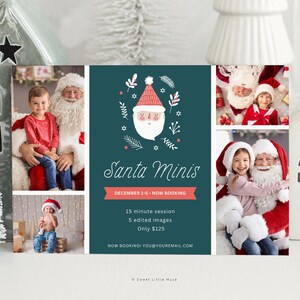 Santa Mini Session Template: Editable Christmas Minis Canva (digital ...