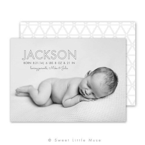 Editable Deacon Birth Announcement Template: Instant Download - Etsy