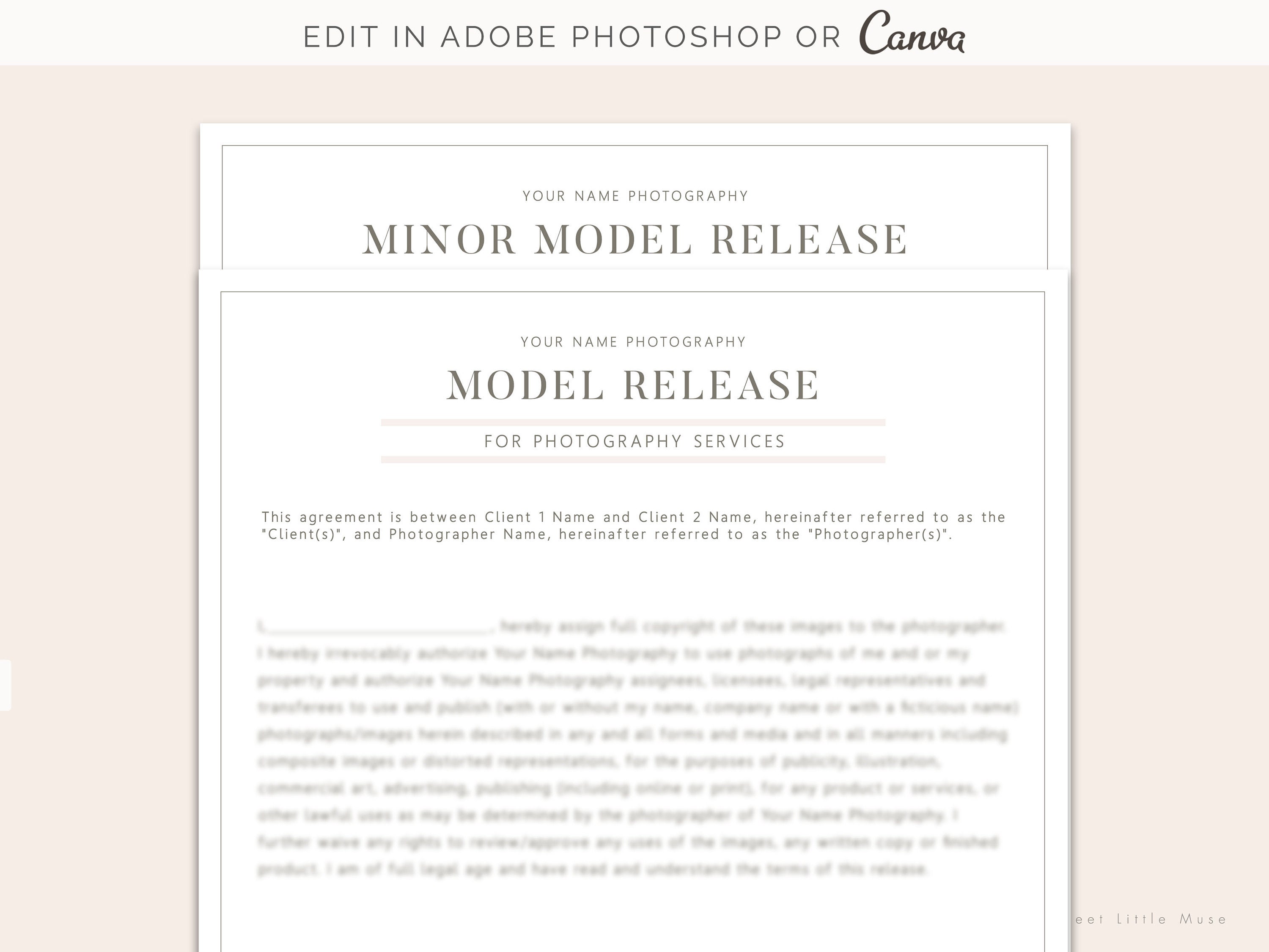 Photography Model Release Form